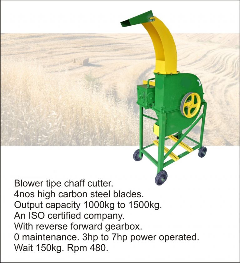 BLOWER TYPE CHAFF CUTTER 3Hp Motor – Vinglob Greentech Pvt. Ltd.